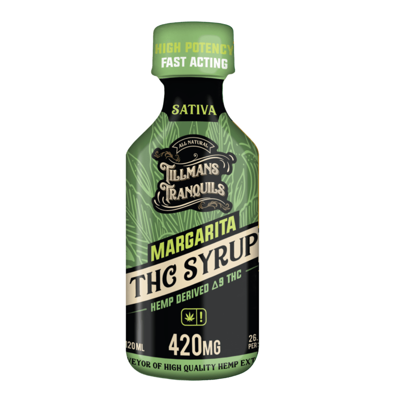 Margarita THC Syrup 420mg - Delta 9 Drink Mix | Tillmans Tranquils